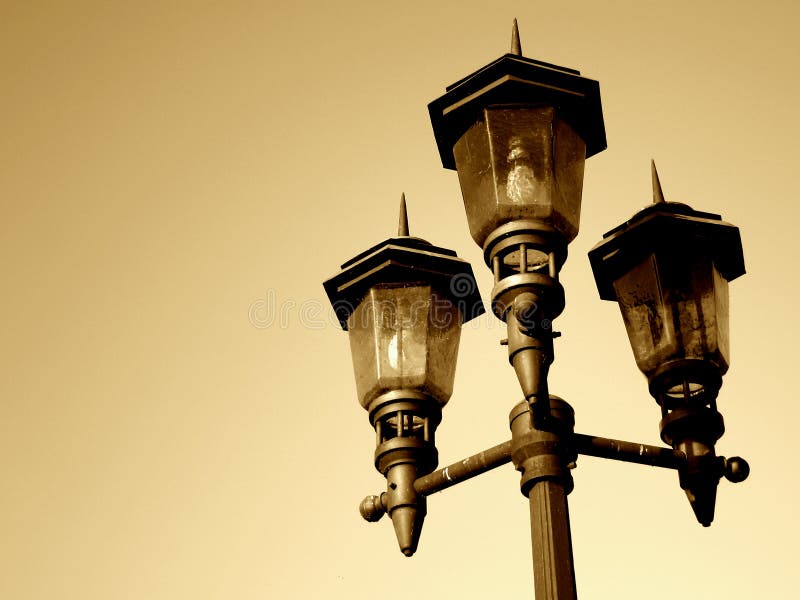 Lamppost stock image. Image of orange, blue, source, lamppost - 388225