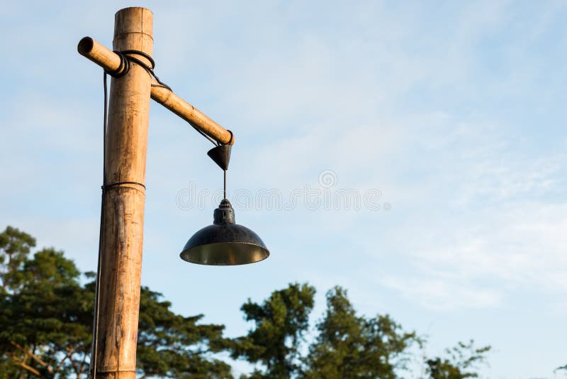 Lamppost Made Bamboo Stock Photos - Free & Royalty-Free Stock Photos ...