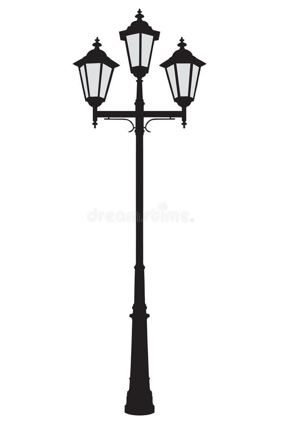 Antique Lamppost Vector Stock Illustrations – 1,557 Antique Lamppost ...