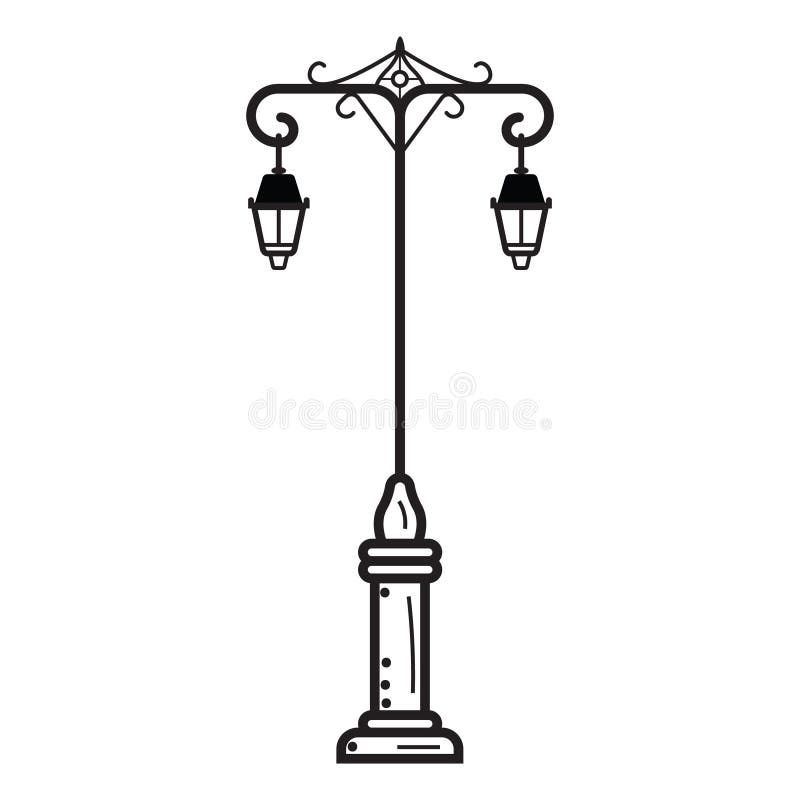 Lamppost Design Stock Illustrations – 2,944 Lamppost Design Stock ...