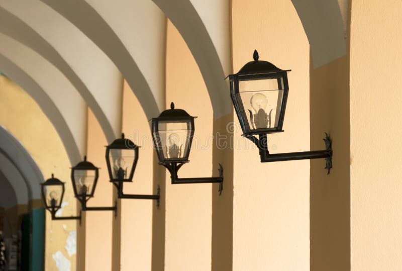 Exterior CFL Fixtures stock image. Image of domestic, conscious - 5153131