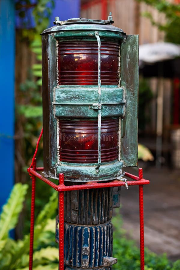 Lamps made of scrap metal stock image. Image of component - 244072721