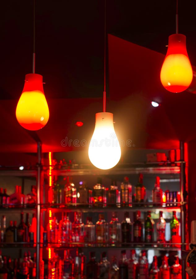 Lamps in a night bar stock photo. Image of floor, disco - 54151852