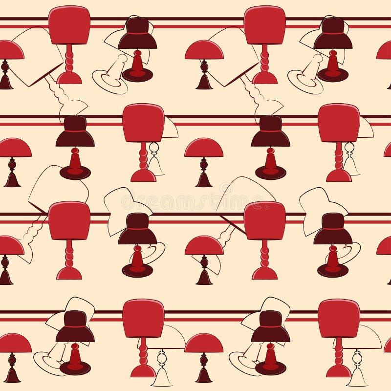 Lamps seamless pattern stock vector. Illustration of symbol - 22258812