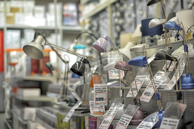 Lamps in the store editorial image. Image of economy - 39642440