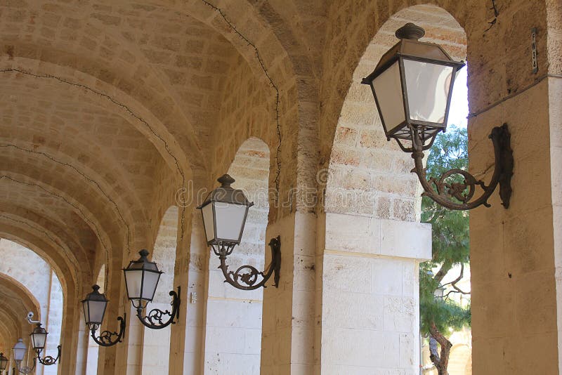 Lamps Under Arcade Stock Photos - Free & Royalty-Free Stock Photos from ...