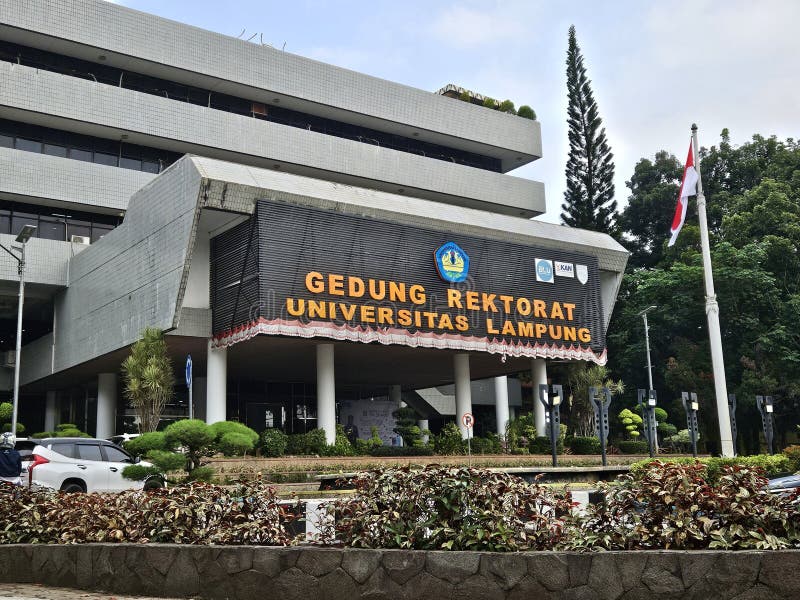 Lampung University Building Editorial Stock Photo - Image of facade ...