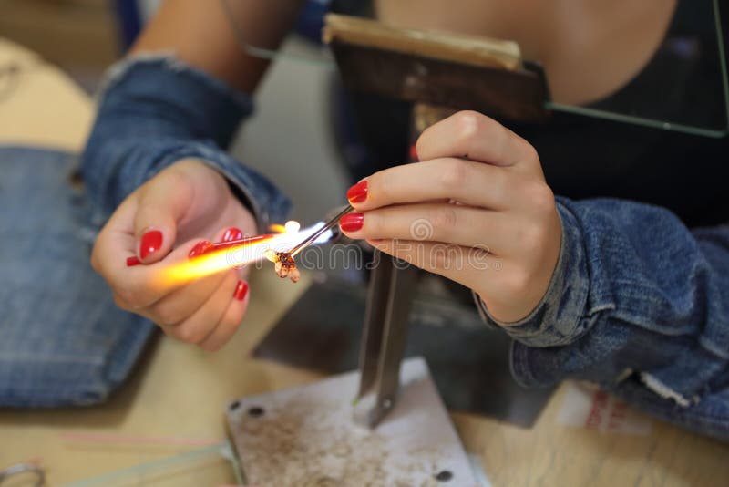 Lampworking stock photo. Image of heating, handmade, craft - 80151524