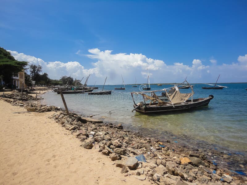Lamu island in Kenya stock image. Image of kenya, fishing - 47829137