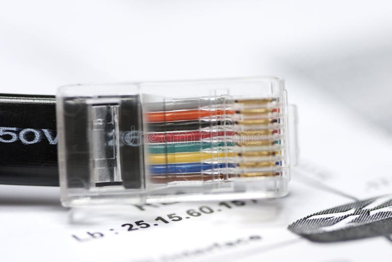 LAN Cable stock photo. Image of closeup, jack, broadband - 17422118