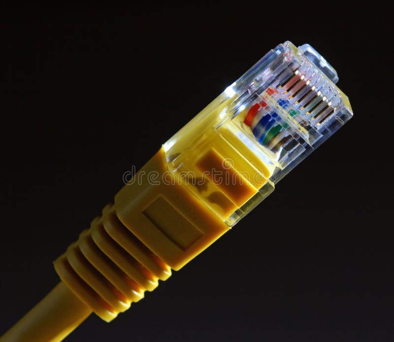 Lan cable stock image. Image of macro, close, isolated - 8285919