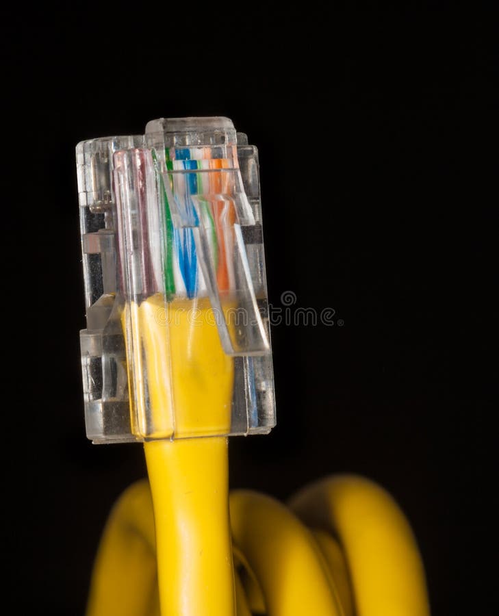 Lan cable close up stock image. Image of connector, isolated - 39548299