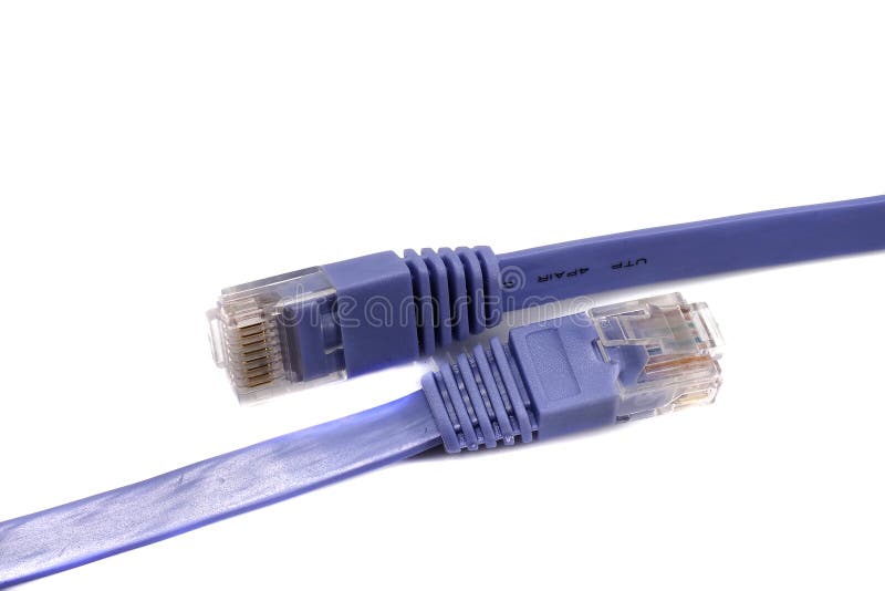 Lan cable and connectors stock photo. Image of connector - 48959850