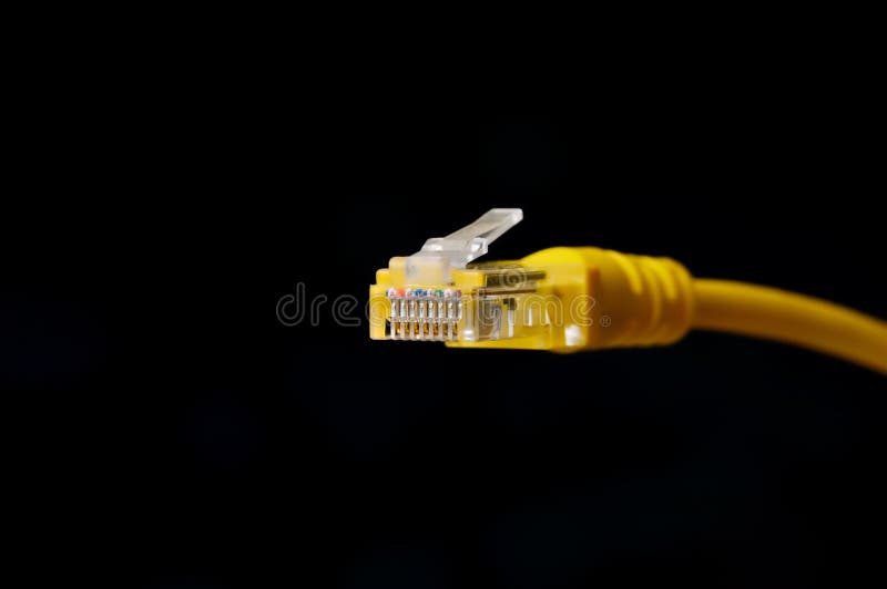 The LAN Cable High Quality Signal Connection Cable Stock Image - Image ...