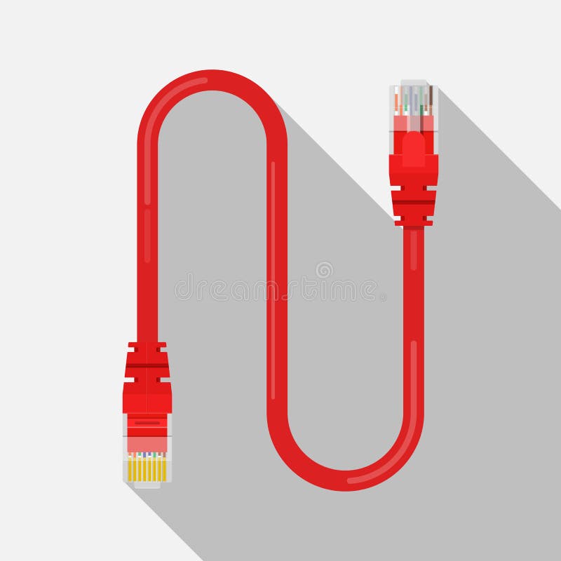 Lan cable. stock illustration. Illustration of technology - 157836352