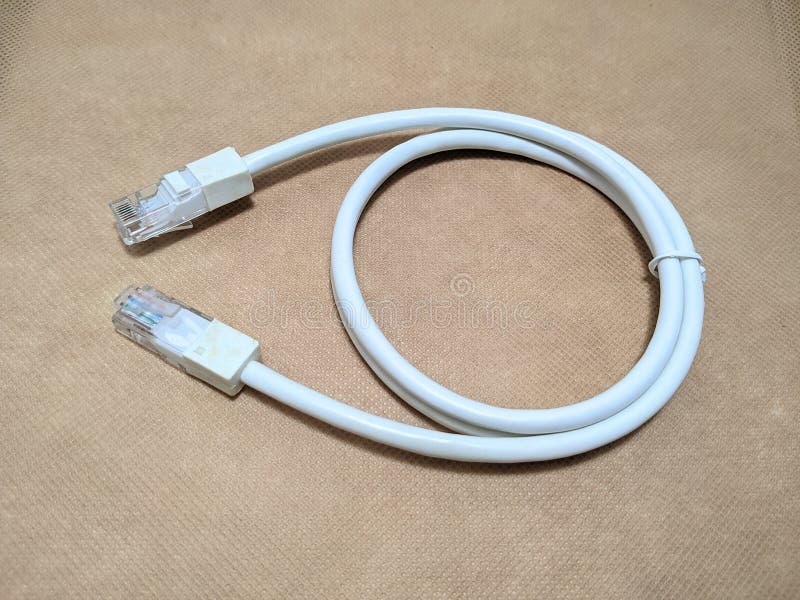 LAN Cable (Local Area Network) Connecting Cable. Stock Image - Image of ...