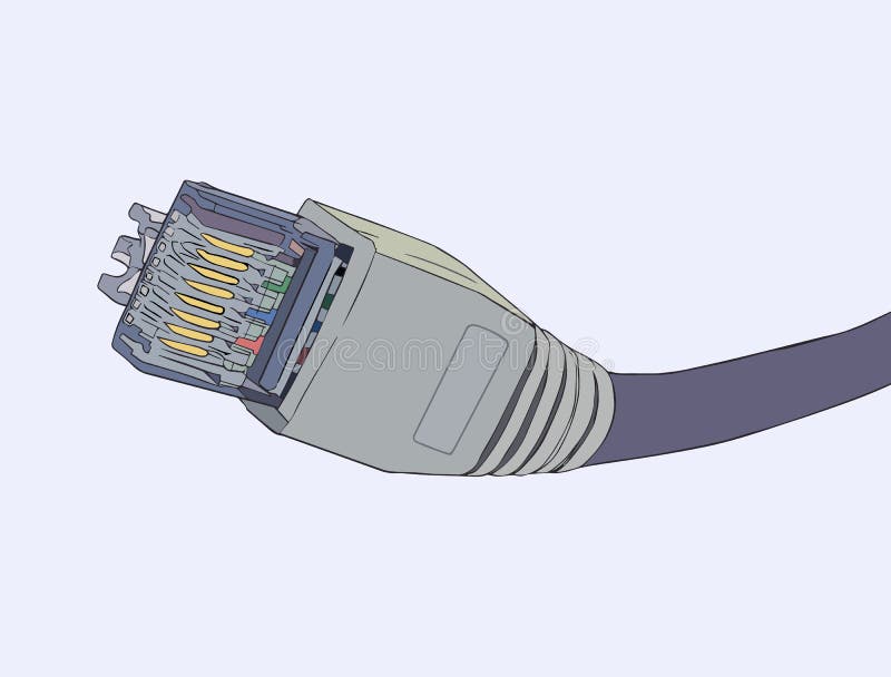 Lan Cable Network Internet Stock Vector Illustration Of Broadband Data 91851734