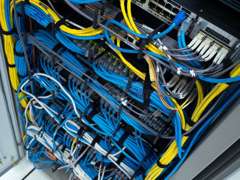 Network server room stock image. Image of cluster, broadband - 30741559