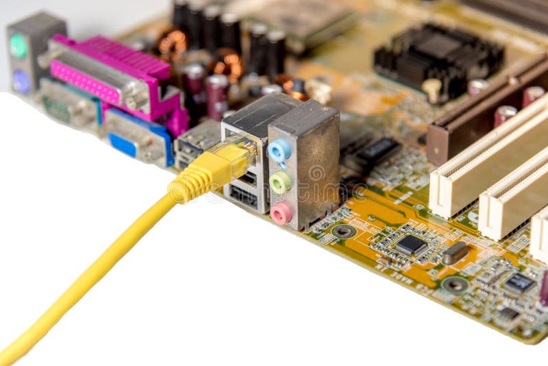 Lan Cable Working Mainboard Computer Stock Photos - Free & Royalty-Free ...