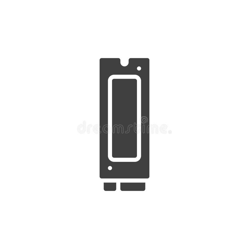 LAN card vector icon stock vector. Illustration of hardware - 240414285