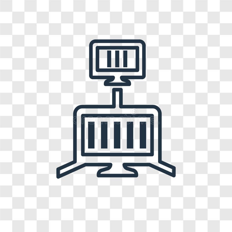 Lan Concept Vector Linear Icon on Transparent Backgroun Stock Vector ...