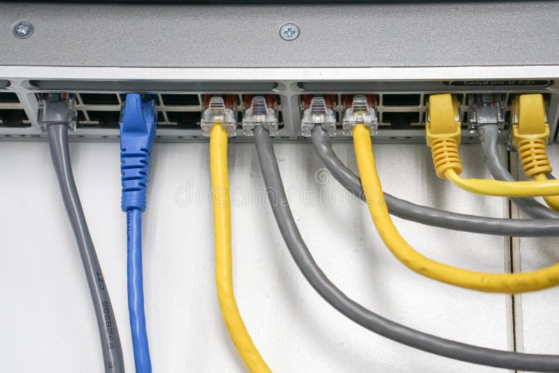 LAN hub in the office stock image. Image of connect, adsl - 79833929