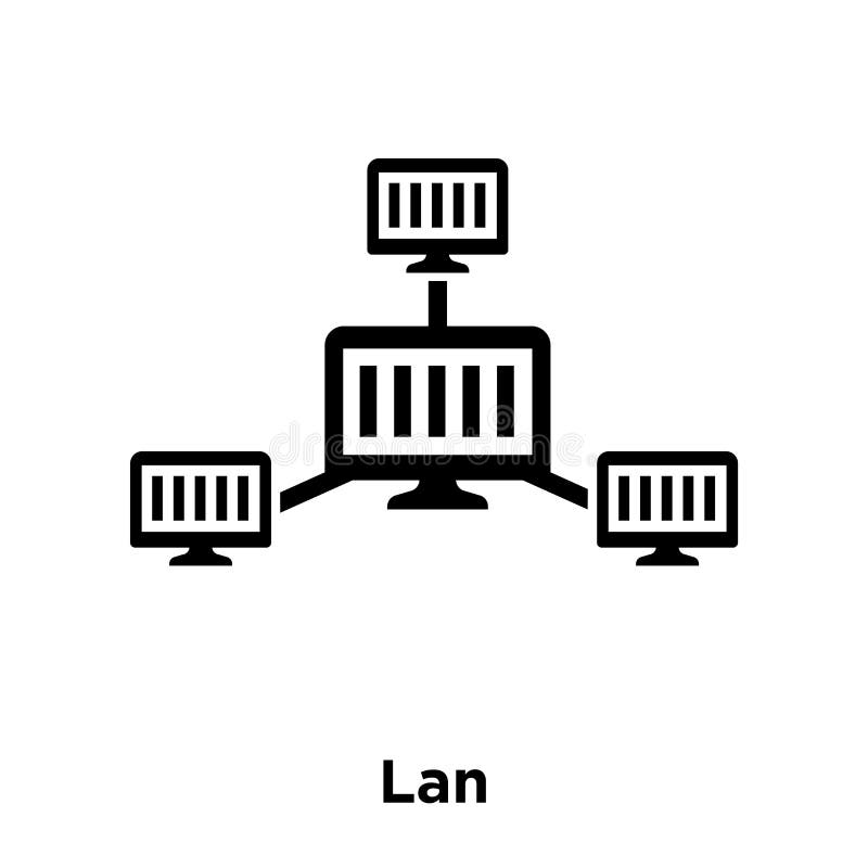 Lan Icon Vector Isolated on White Background, Logo Concept of La Stock ...