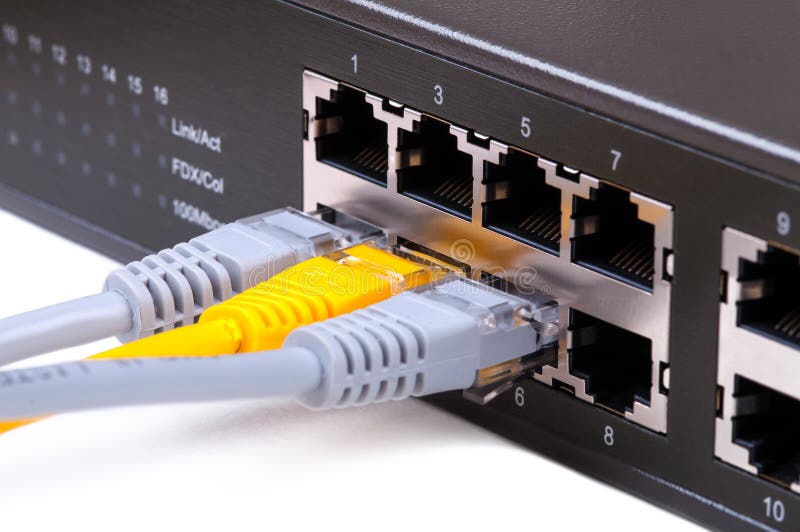 Lan van de kabel verbindt stock afbeelding. Image of netwerk - 24761439