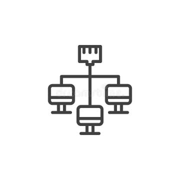 Local Area Network Line Stock Illustrations – 310 Local Area Network Line Stock Illustrations ...