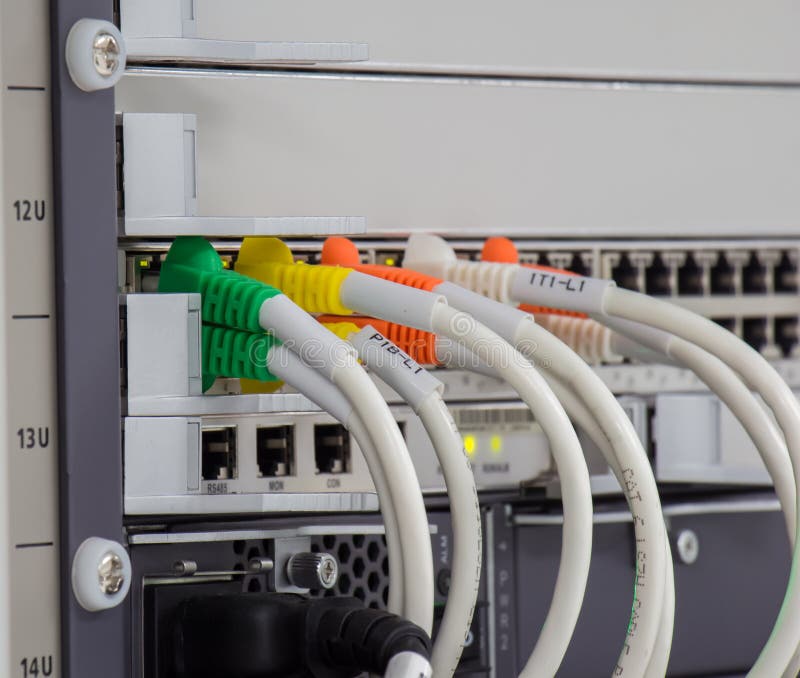 Lan panel switch stock photo. Image of connection, hosting - 40574326