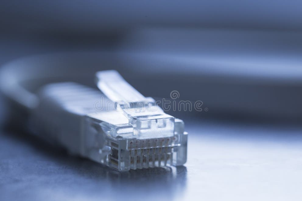 LAN plug stock image. Image of industry, port, support - 77670213