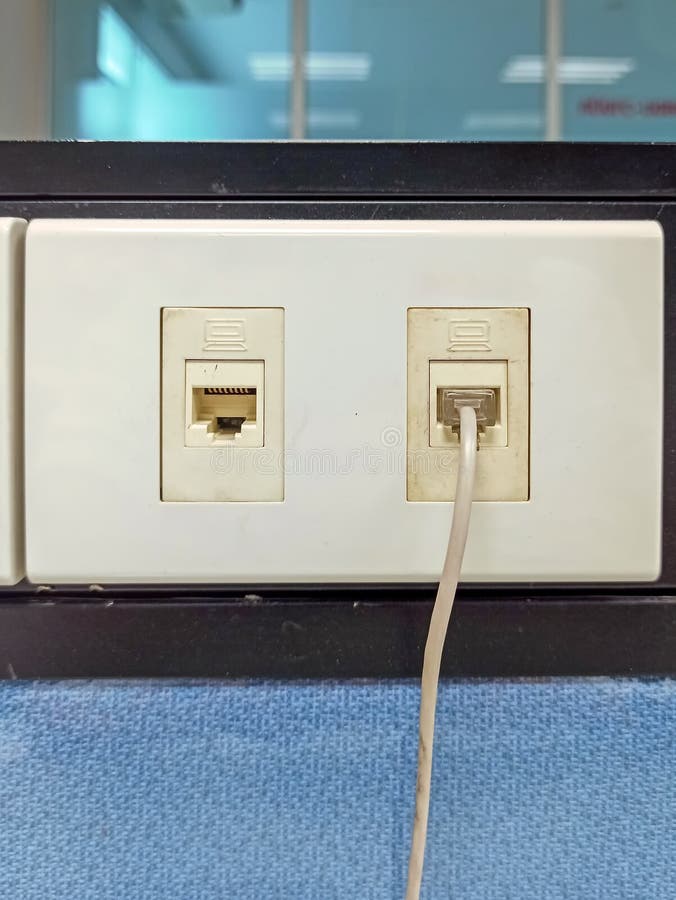 LAN port stock image. Image of communication, data, connection - 187511059