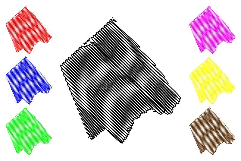 Lanark County (Canada, Ontario Province, North America) Map Stock ...