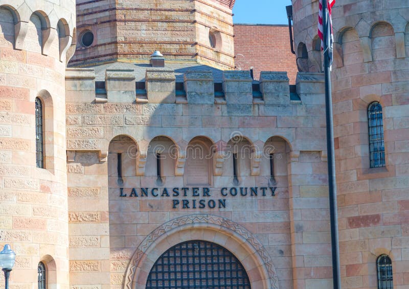 Lancaster County Prison Sign Editorial Stock Photo - Image of tower ...