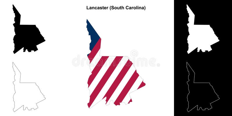 Lancaster outline map stock vector. Illustration of icon - 324132638