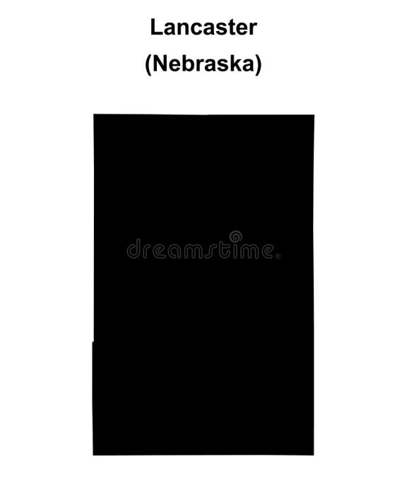 Lancaster outline map stock vector. Illustration of template - 361725934