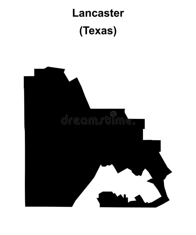 Lancaster outline map stock vector. Illustration of outline - 357646698