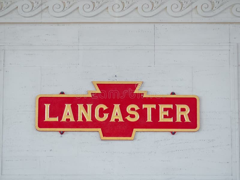 Lancaster, PA town sign editorial photo. Image of rural - 358557871