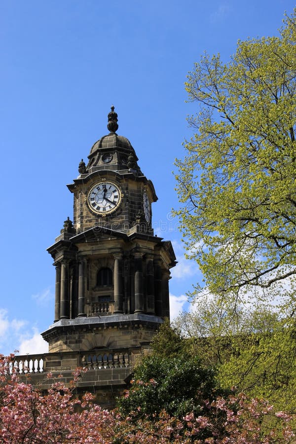 Lancaster Town Hall Clock, Lancaster, England. Stock Photo - Image of ...