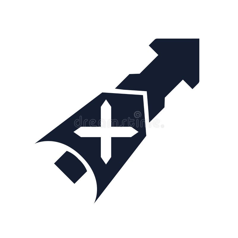 Lance Icon Vector Sign and Symbol Isolated on White Background, Lance ...