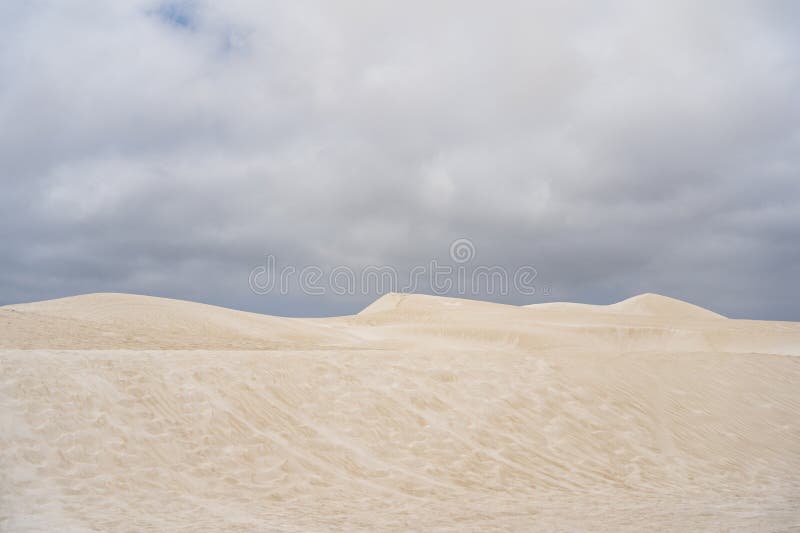 Lancelin Sand Dunes in WA. stock photo. Image of hill - 288155720