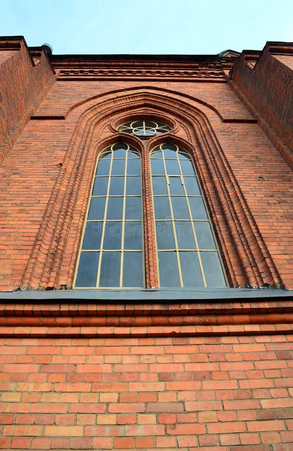 Lancet windows stock image. Image of brick, windows, lancet - 42630415