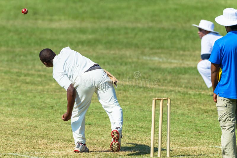 Sport d'action de cricket image stock éditorial. Image du zones - 37460809