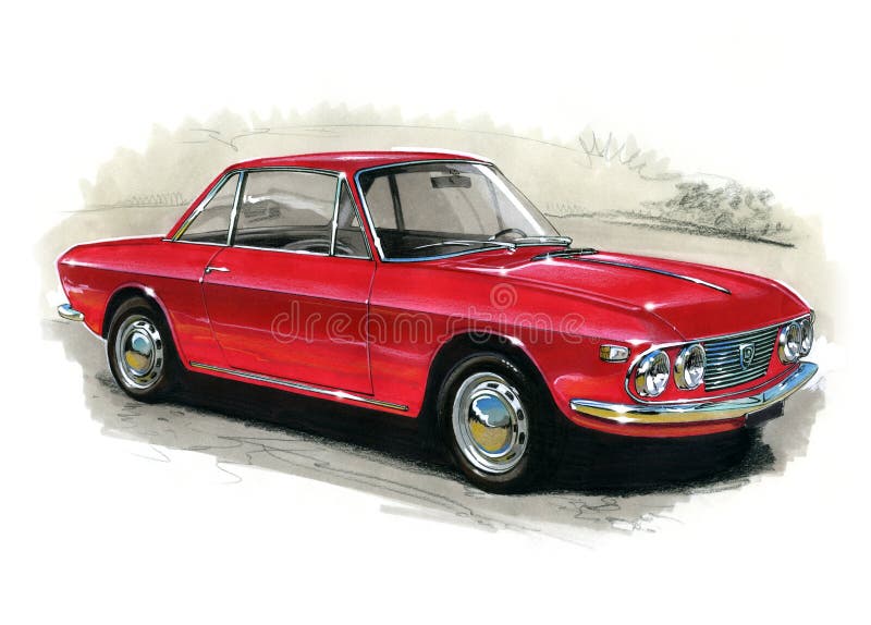 Lancia Fulvia editorial stock image. Illustration of 1970s - 43230719