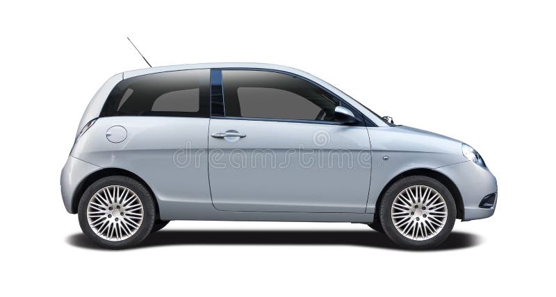 Lancia Ypsilon Isolated on White Stock Photo - Image of silver, ypsilon ...