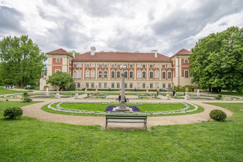 Lancut - Castle and Park Complex, Poland. Stock Image - Image of road ...