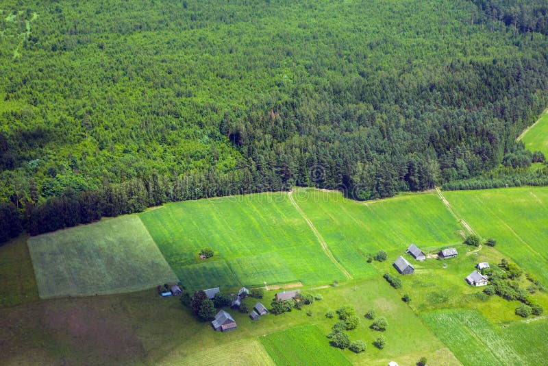 Land from above stock image. Image of lithuania, grass - 28077603