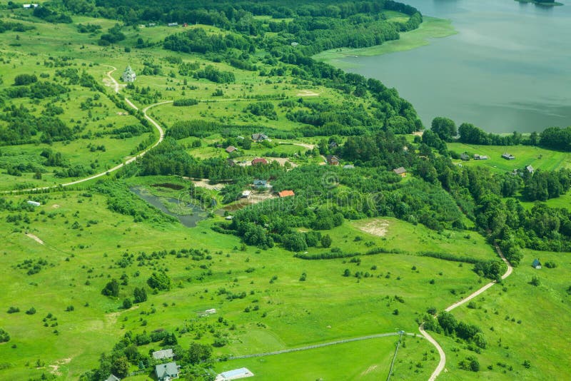 Land from above stock photo. Image of flying, country - 28077628