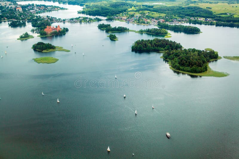 Land from above stock photo. Image of bird, flying, lithuania - 28077688