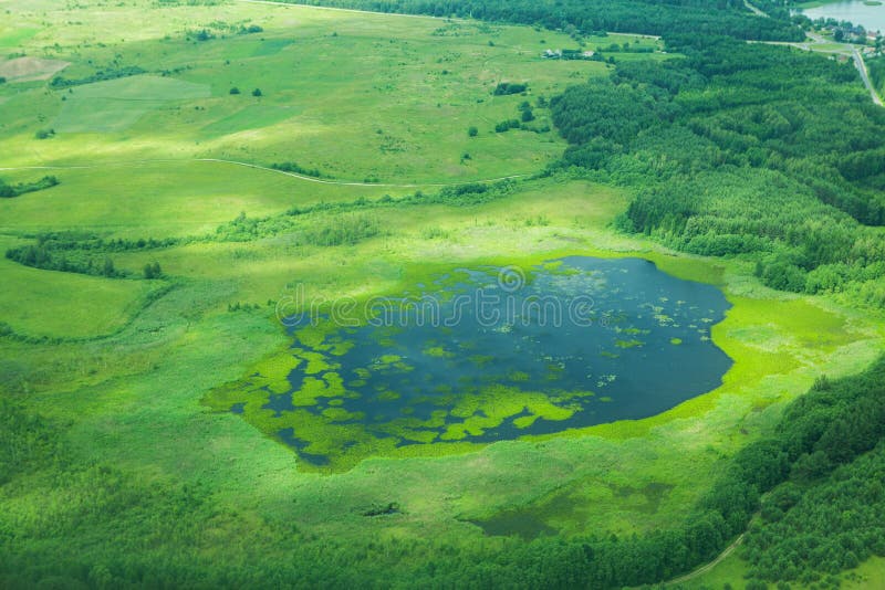 Land from above stock image. Image of lithuania, grass - 28077603